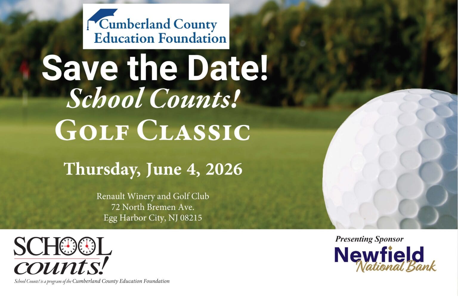 School Counts! Golf Classic 2026 | Golf Tournament by Cumberland County ...